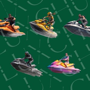 25 Jet Ski Clipart, Jet Ski PNG, Water Sports Clipart, Realistic Jet ...