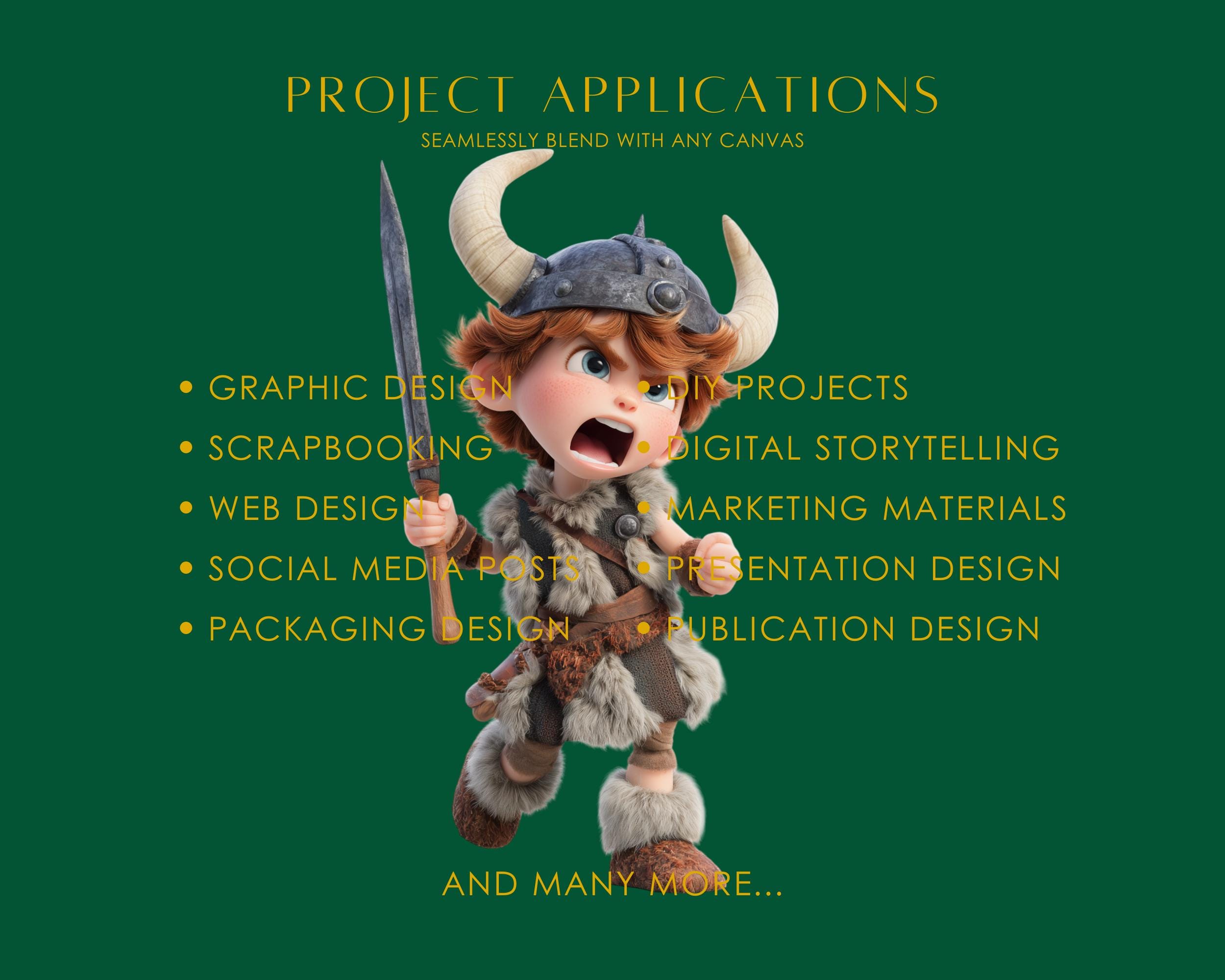 40 Viking Cartoon Character Clipart, Viking PNG, Cute Viking ...