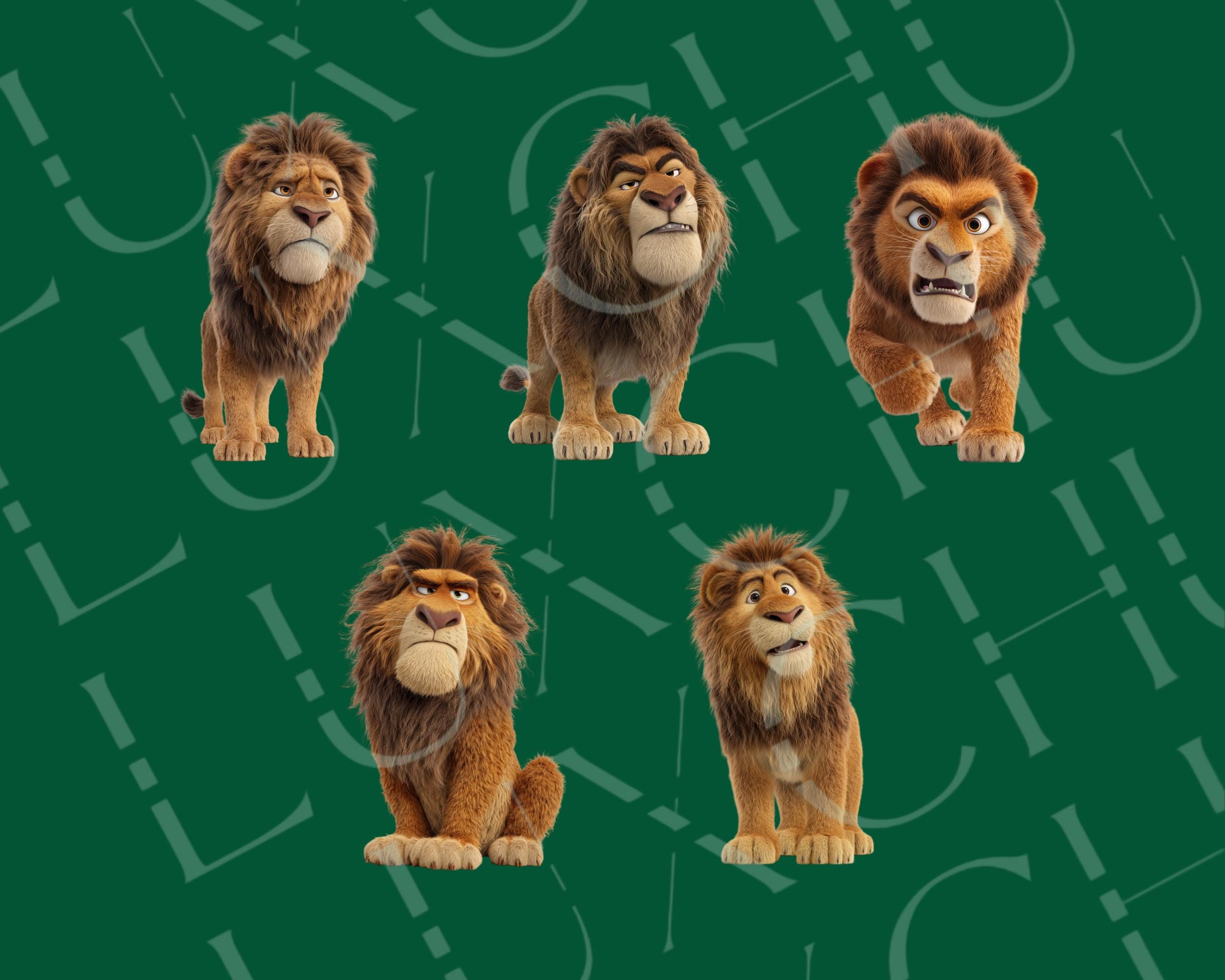 15 Lion Clipart, Lion PNG, Cute Lion Cartoon, Realistic Lion Clipart ...