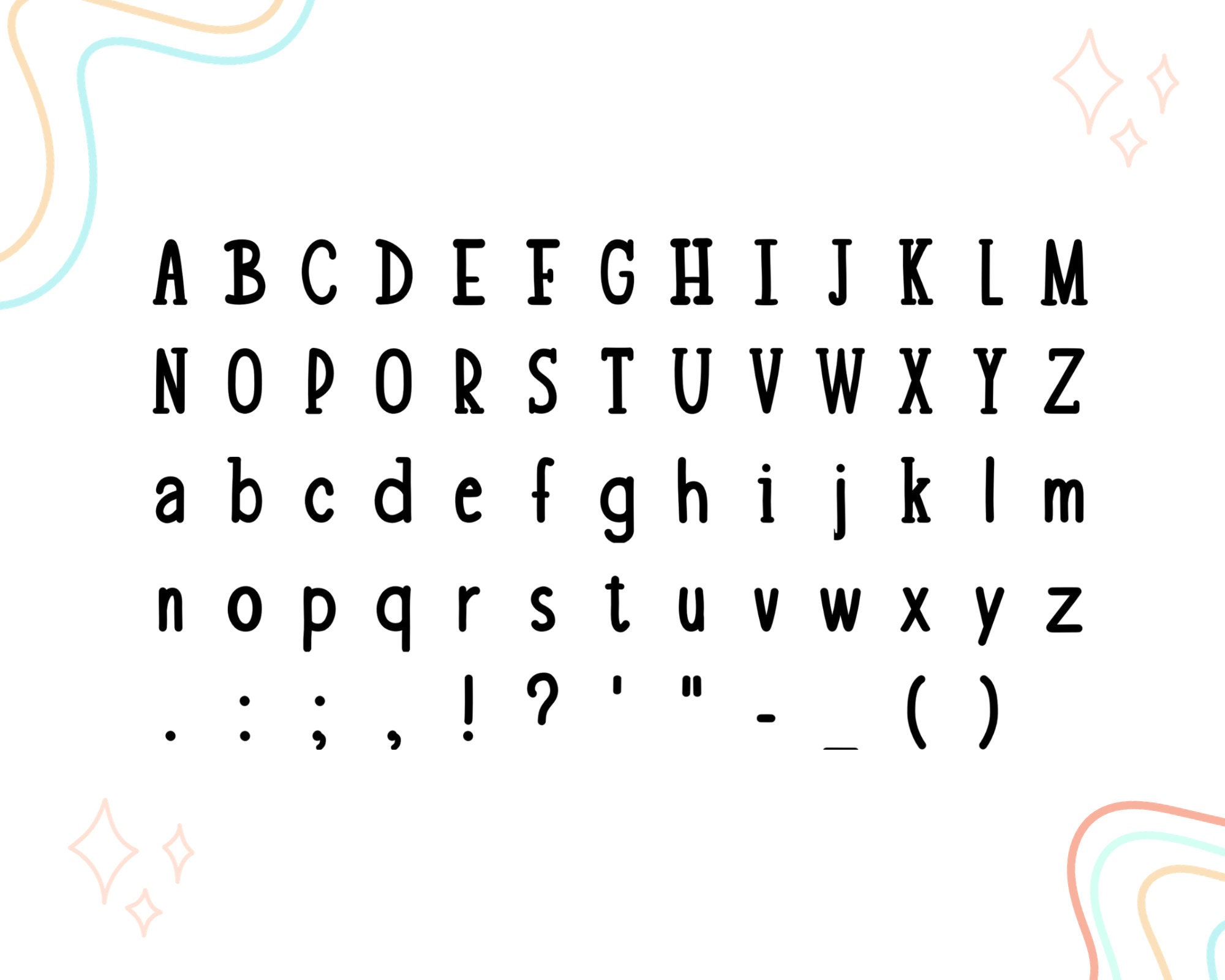 Teenage Girl Font Handwritten Font Sans Serif Font Cute - Etsy