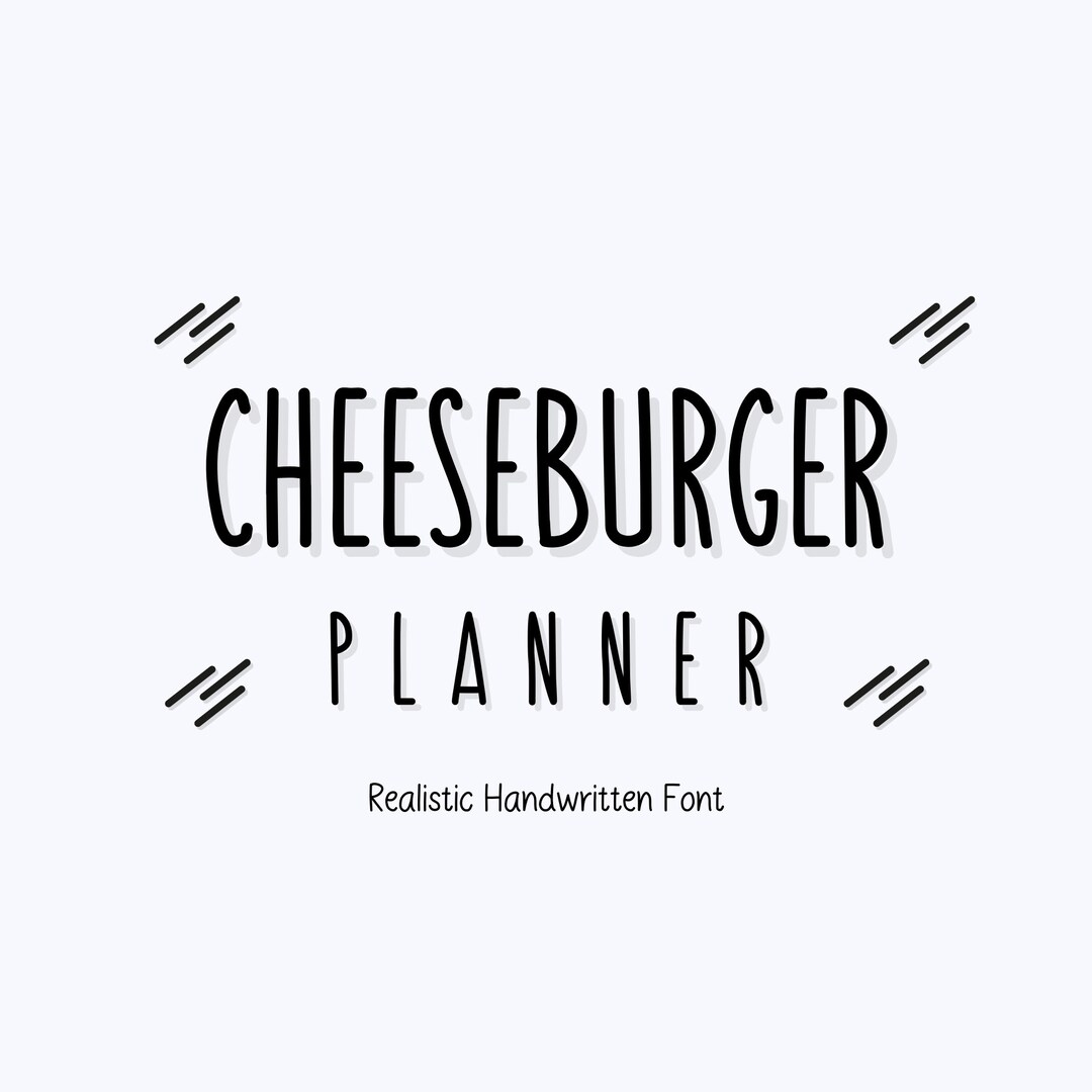 Realistic Handwritten Font, Planner Font, Note Taking Font, Neat Font ...