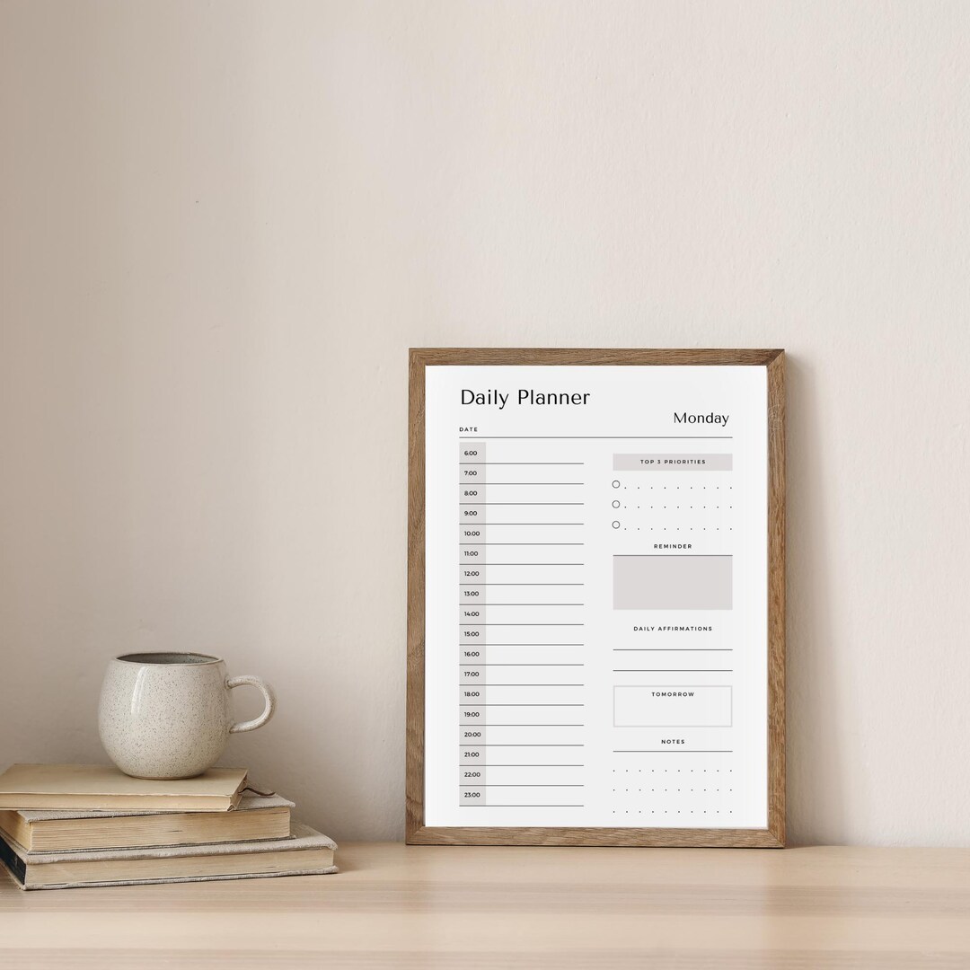 7 Day Planner Printable, Daily Planner, Weekly Planner, Daily to Do ...