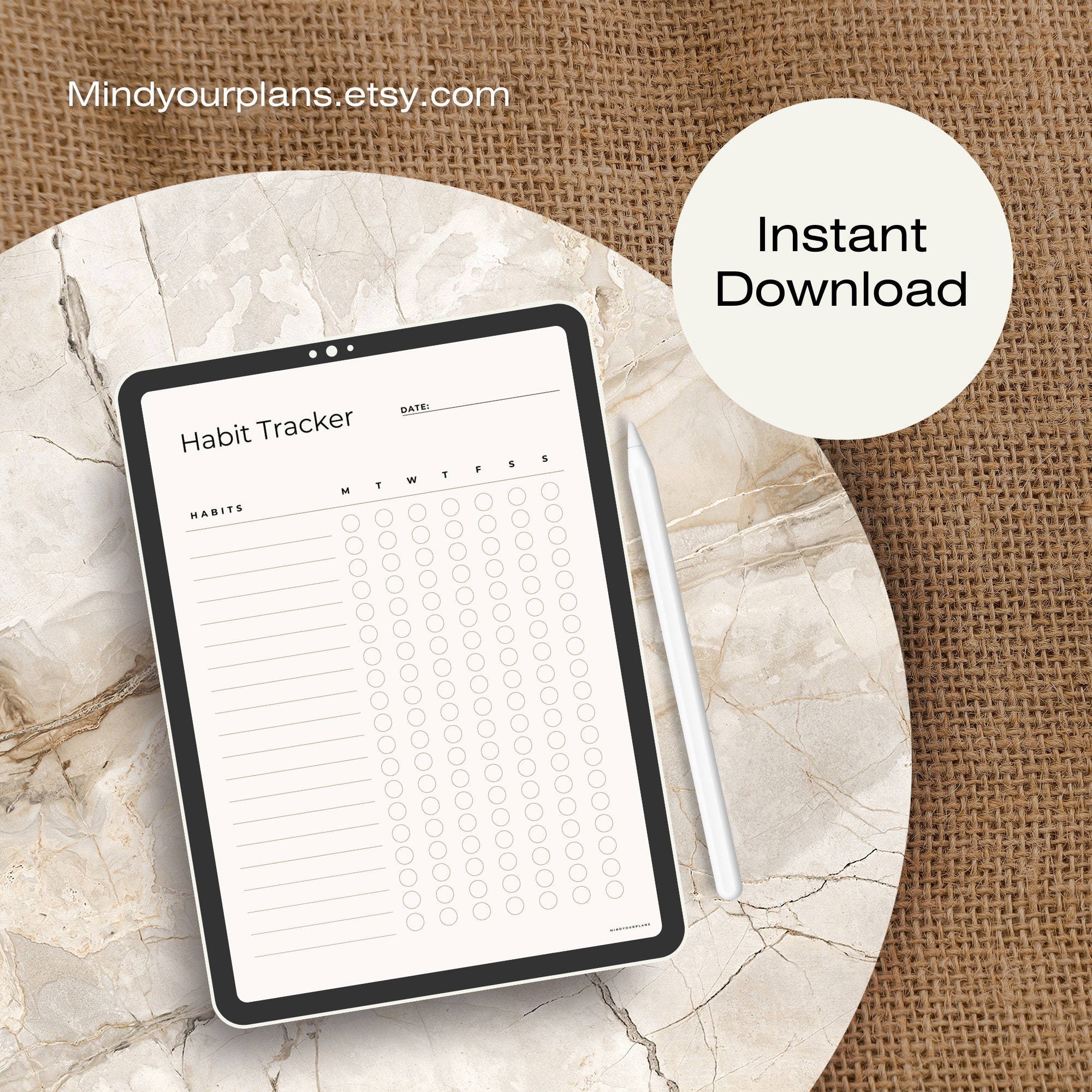Daily Habit Tracker Printable, Habit Tracker Template, Routine Tracker ...