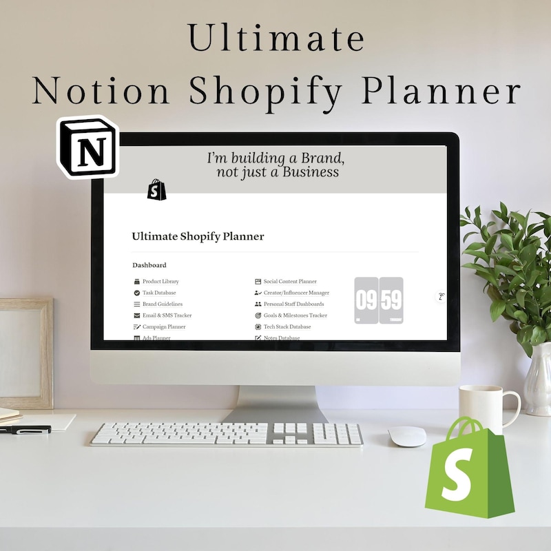 Notion Shopify Template - Etsy