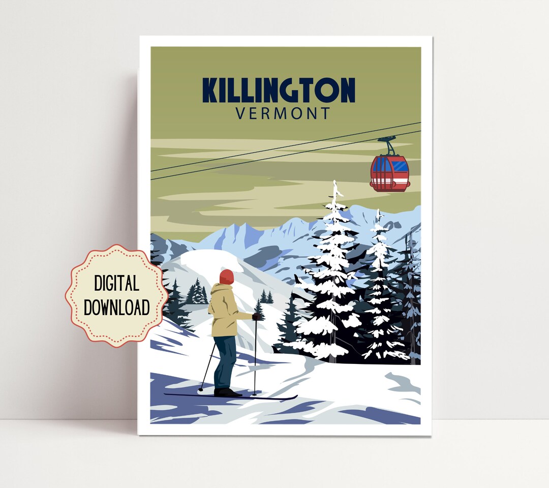 Vintage Ski Poster Printable, Ski Wall Art Download, Apres Ski Decor ...