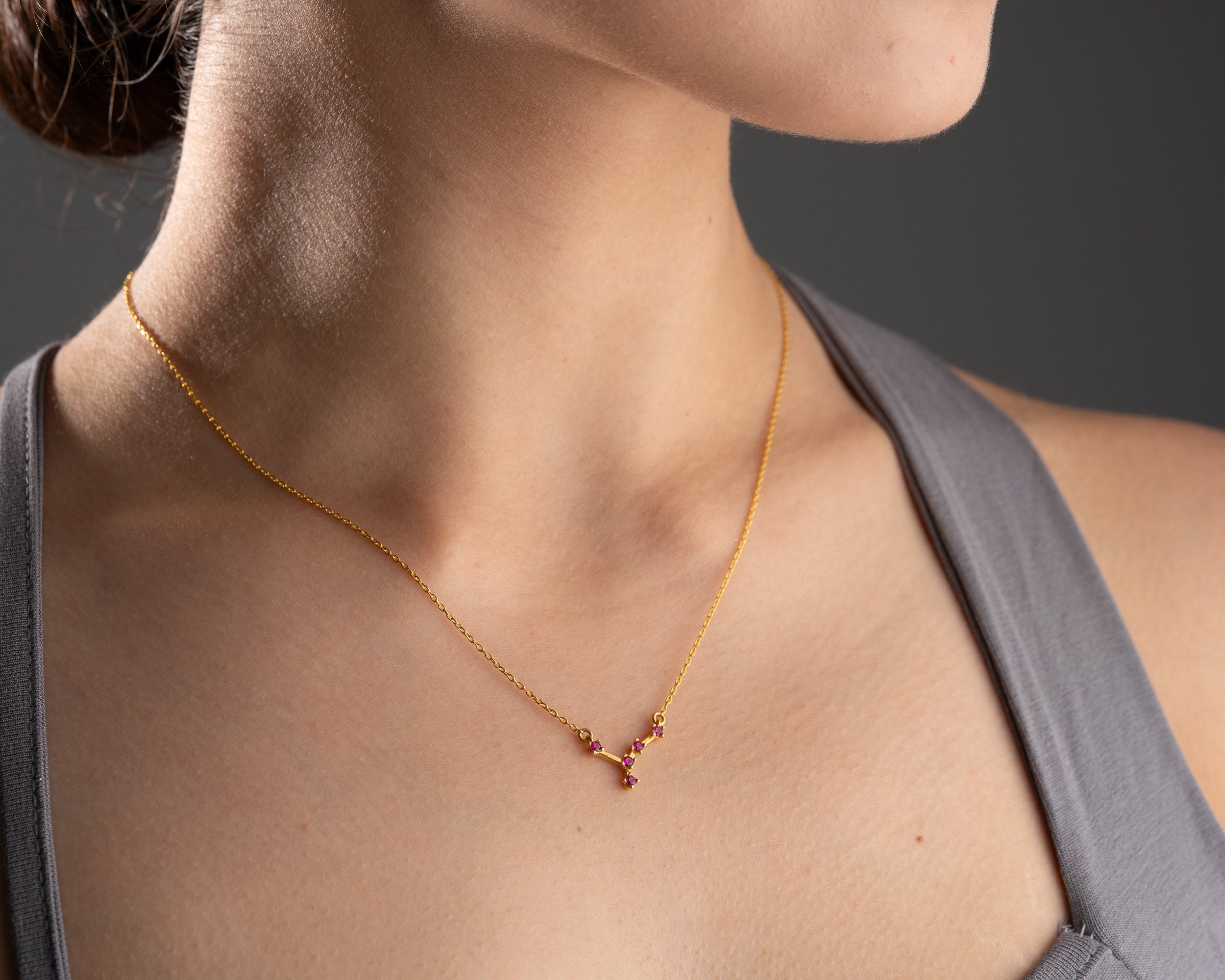 Personalized Constellation Star Sign Necklace Zodiac - Etsy