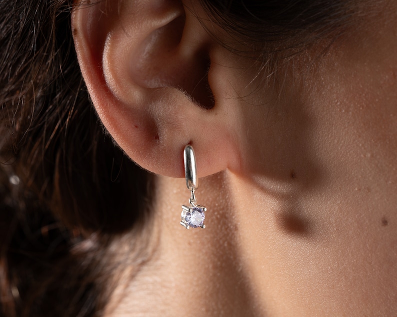 Custom Birthstone Earrings, Dangle Birthstone Earrings, Multiple ...