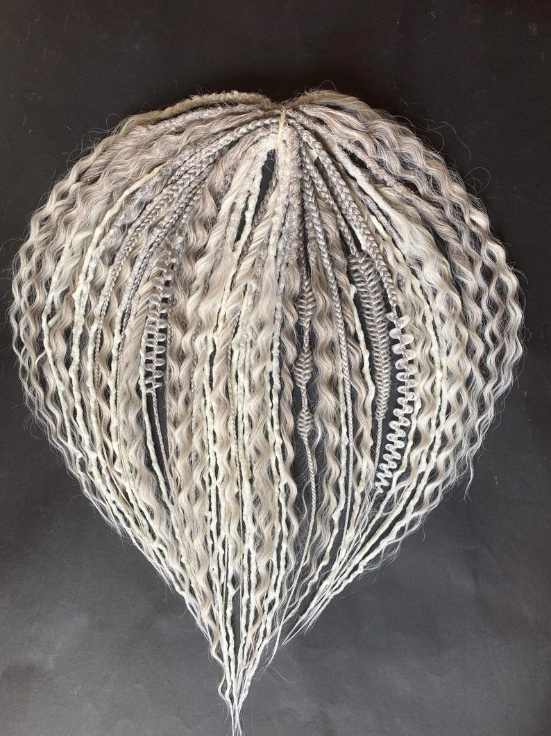 Handmade Ash Blonde Boho Dreadlocks: Synthetic DE Braids - Etsy Australia