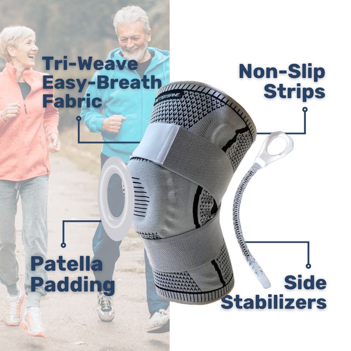 Compression Knee Sleeves Brace for Pain Relief, Recovery, and Sports - Etsy