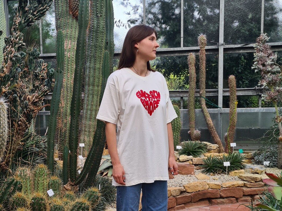 T-shirt Cotton simply Amore Fair Trade Screen - Etsy