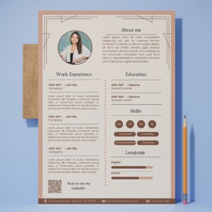 Easy to Use and Simple CV Template Made on CANVA. Edit This CV on Canva ...