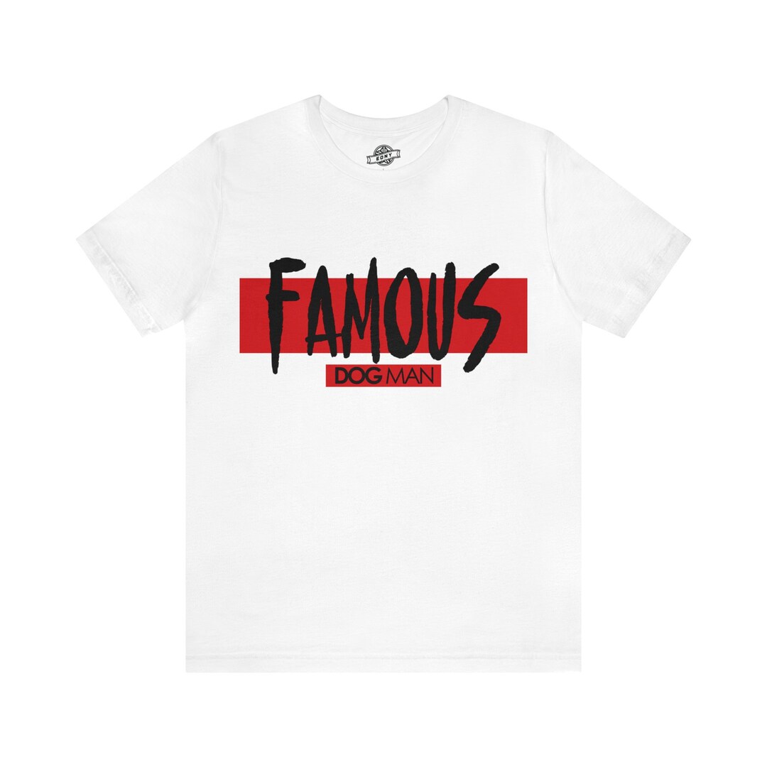 Famous Dogman Tee red & Black Logo - Etsy