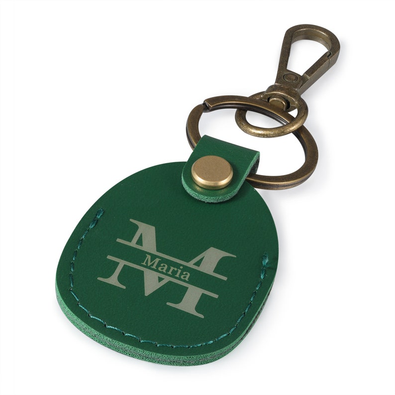 Personalized Genuine Leather Keychain,custom Leather Keychain,engraved ...