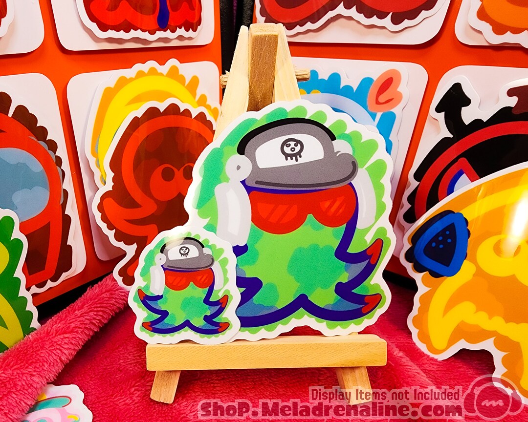 Acht Dedf1sh Sticker「1.5-3" Clear Scribble Series Sticker | Stick on ...