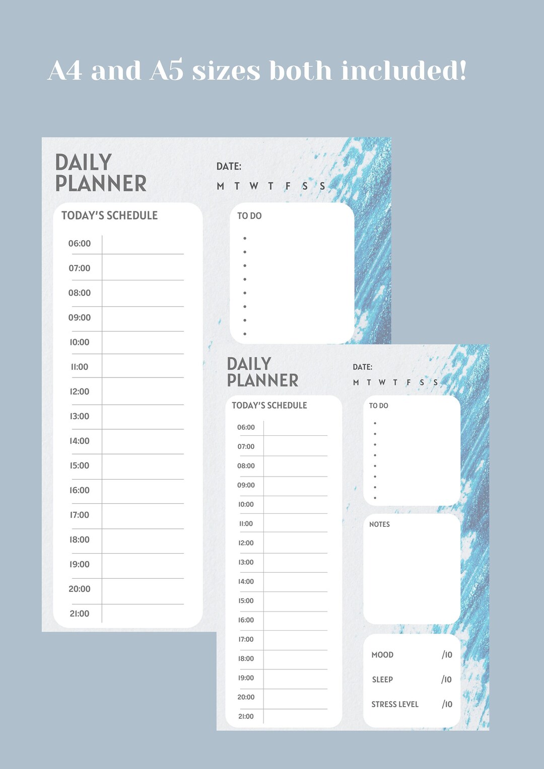 Printable Daily Planner Organiser, Daily Schedule, to Do List - Etsy