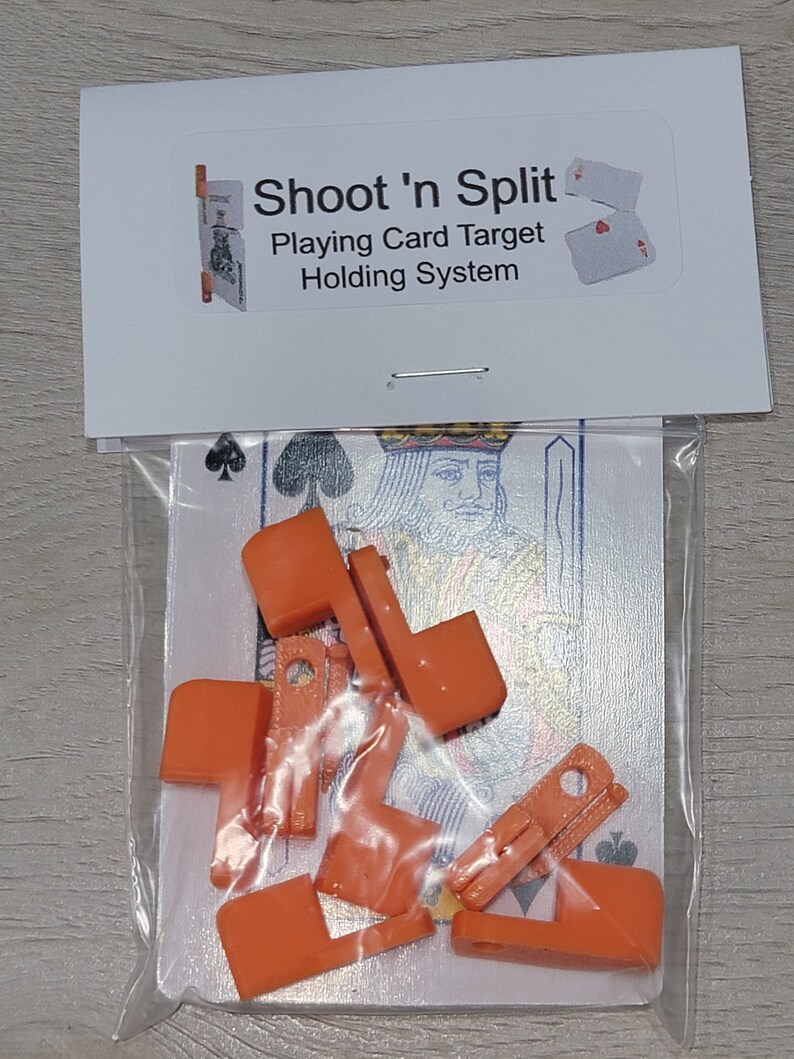 Shoot 'n Split: Playing Card Target Holding System - Etsy