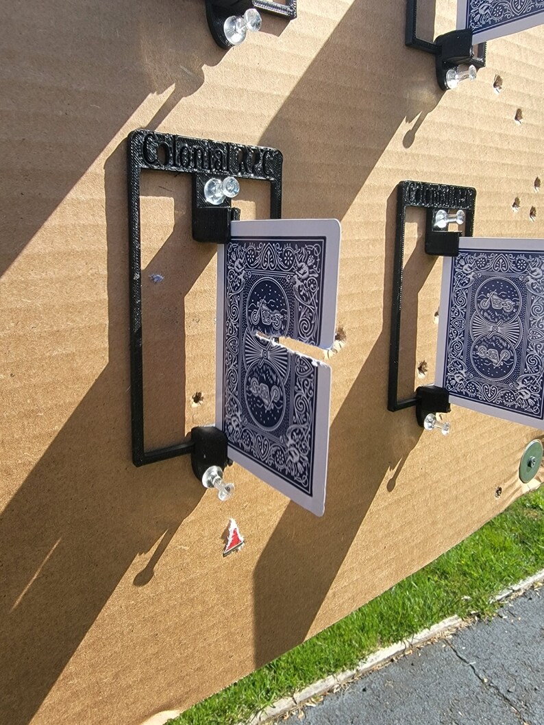 Shoot 'n Split: Playing Card Target Holding System - Etsy