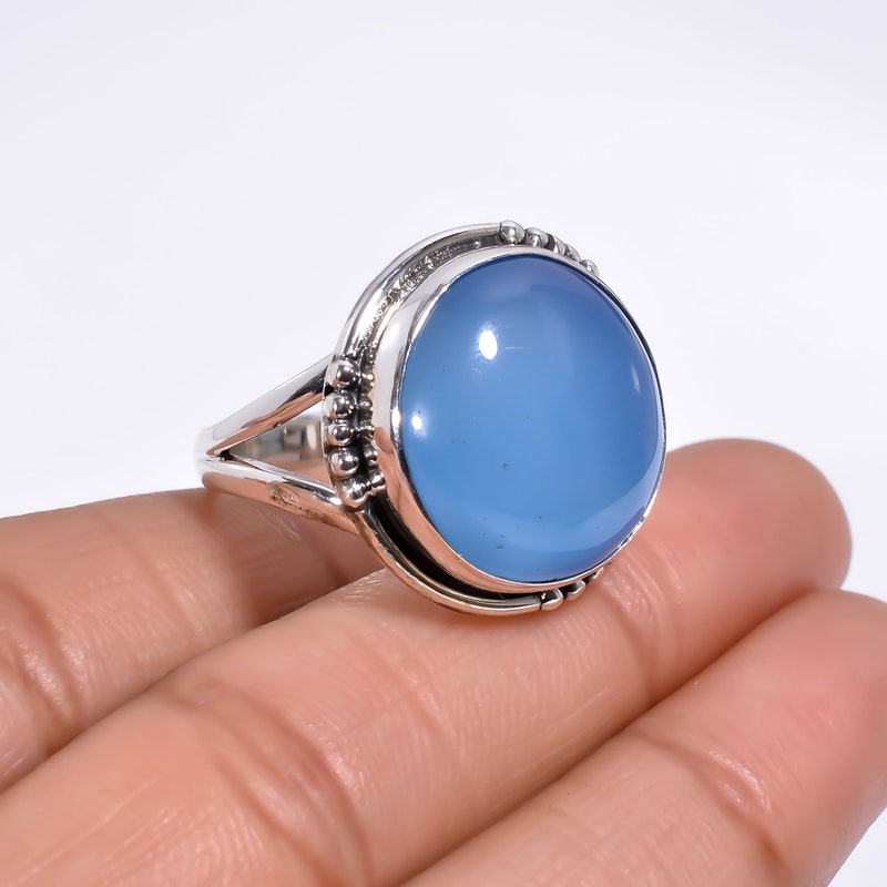 Chalcedony Ring - Etsy
