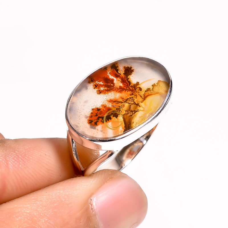 Dendritic Agate Ring - Etsy