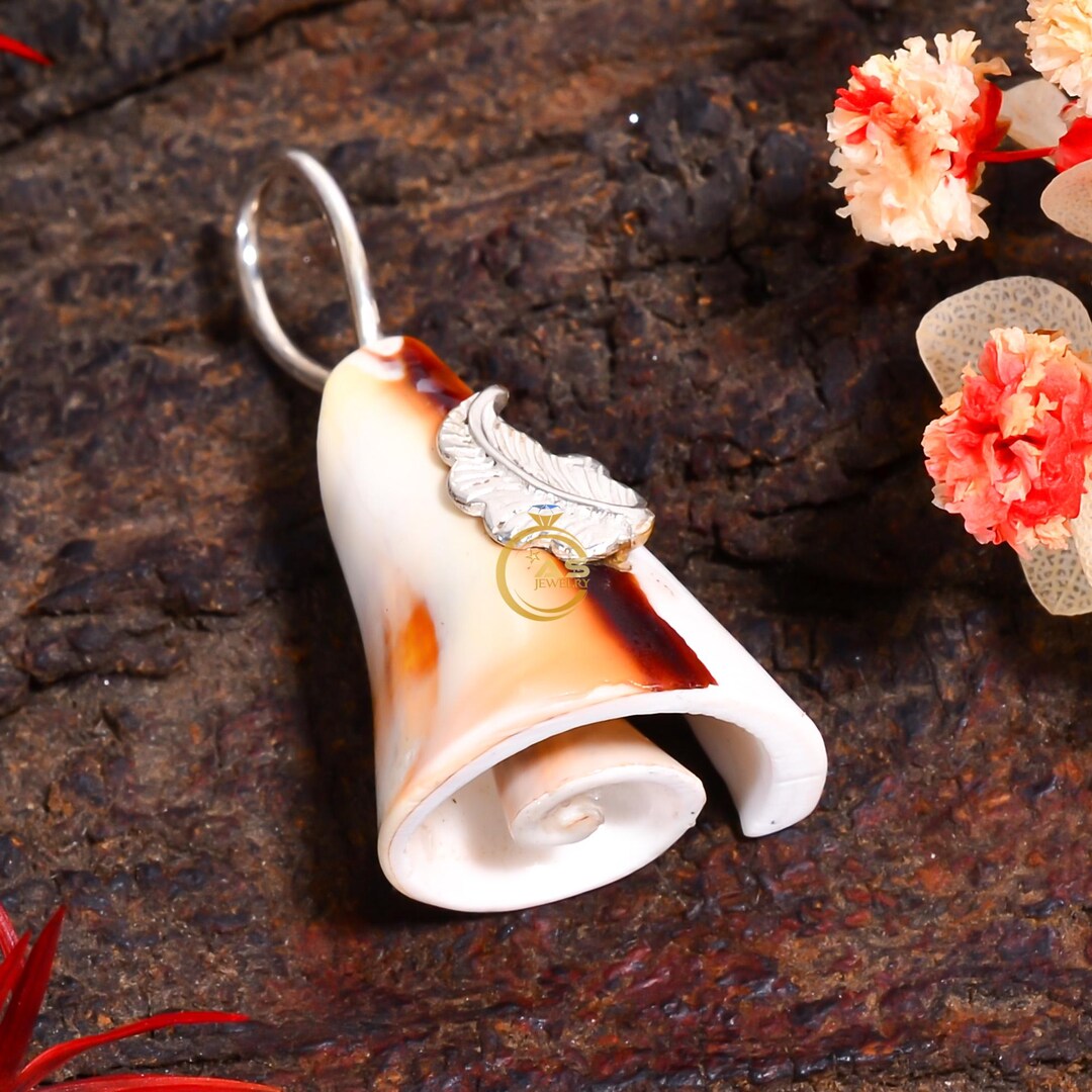 Spiral Cone Shell Pendant: Handmade 925 Sterling Silver Necklace - Etsy
