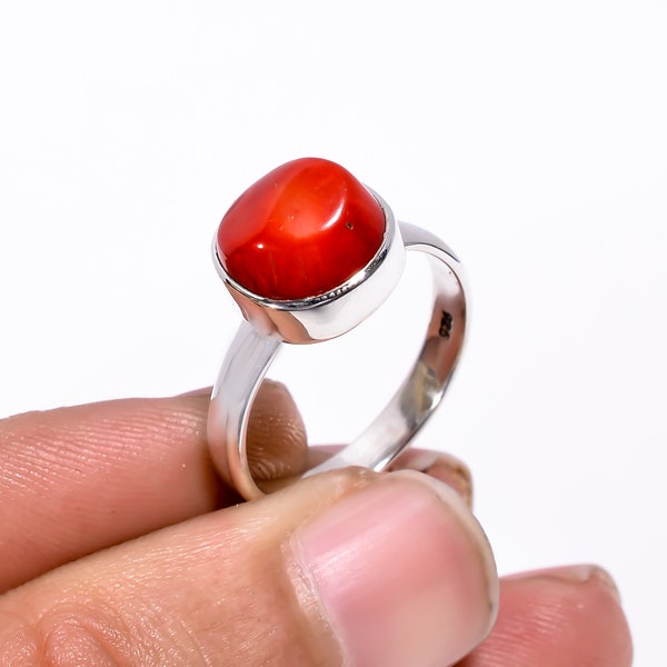 Red Stone Ring - Etsy