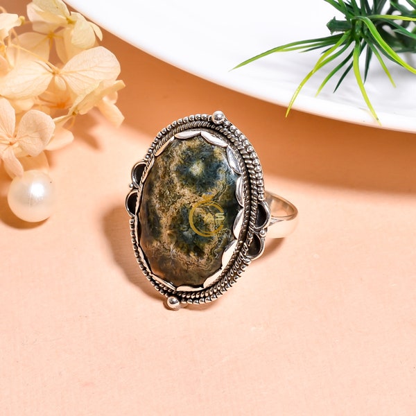 Jasper Ring - Etsy