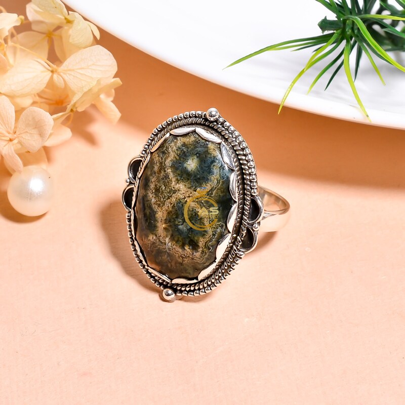 Jasper Ring - Etsy