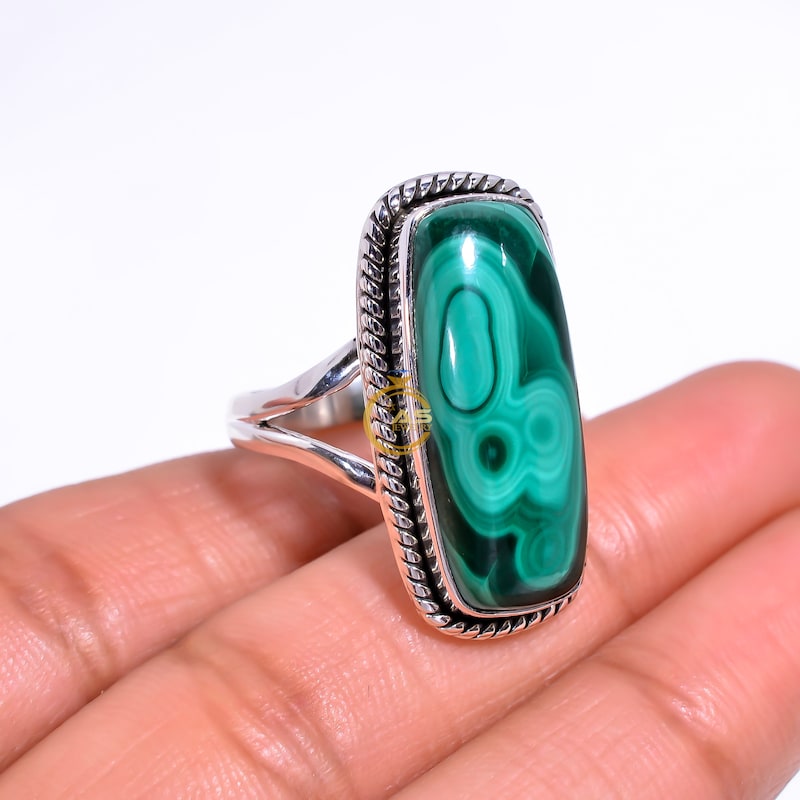Malachite Ring - Etsy