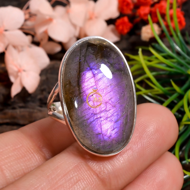 Labradorite Ring - Etsy