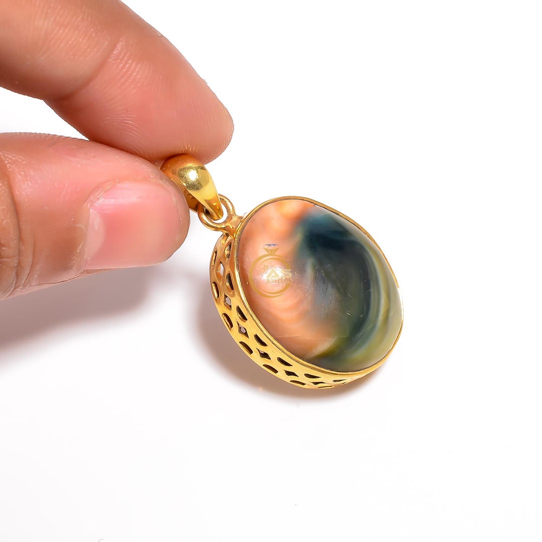 Shiva Eye Shell Spritual Evil Eye Protection Pendant 18K Gold Plated ...