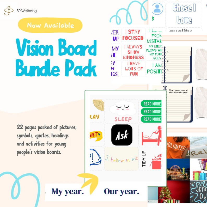 Kids VISION BOARD Bundle! - Etsy