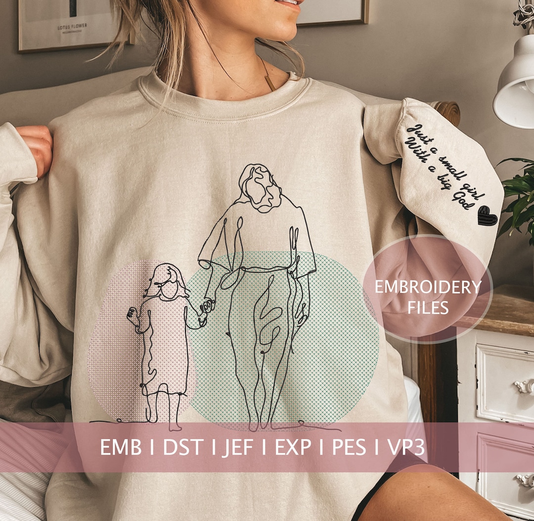 Walk With Jesus Christian Embroidery Digital File, Machine Embroidery ...