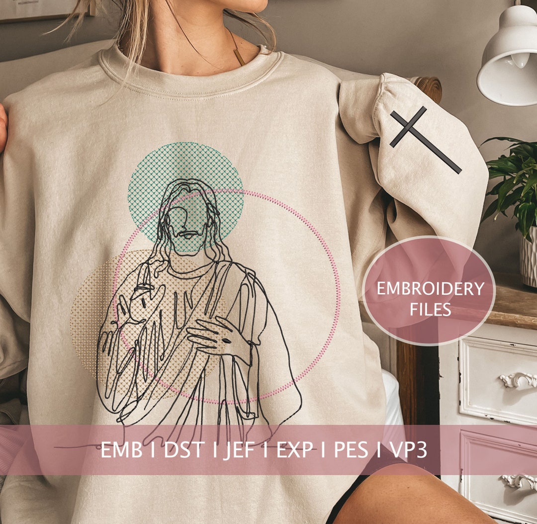 Jesus the Nail Marks Christian Embroidery File, Machine Embroidery ...