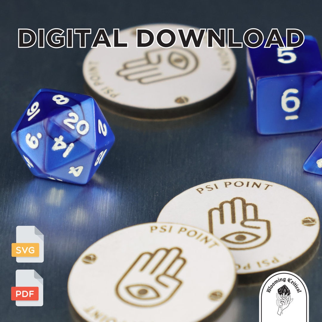 Psi Warrior: Psi Point Token for Dungeons and Dragons - Digital ...