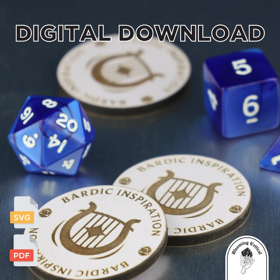 Bard: Bardic Inspiration Token for Dungeons and Dragons - Digital ...