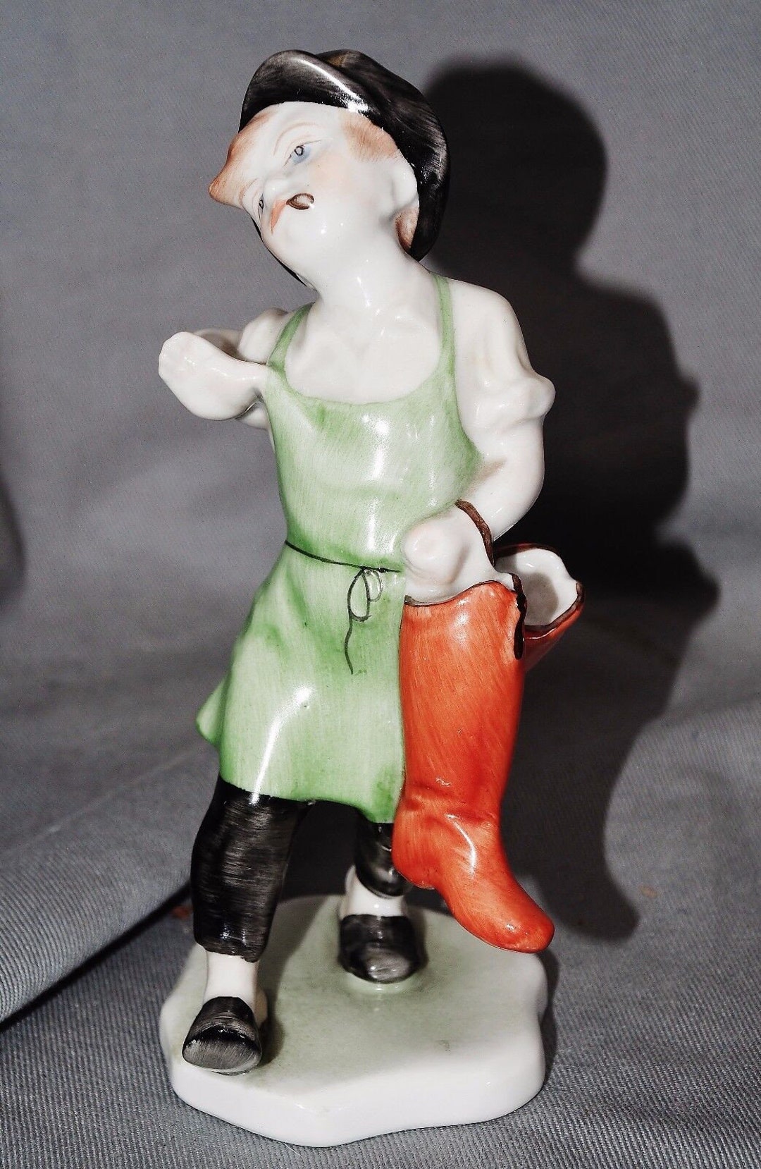 Porcelain Figurine of a Shoemaker Boy, Herend, Hungary, Hand Painted - Etsy