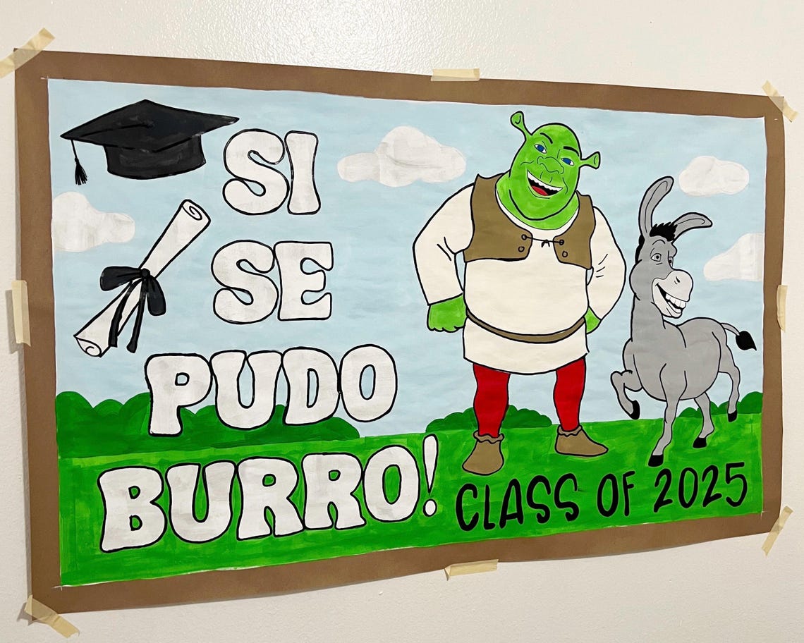 Custom Hand Painted Banner, Kraft Banner, Graduation Banner, Party ...