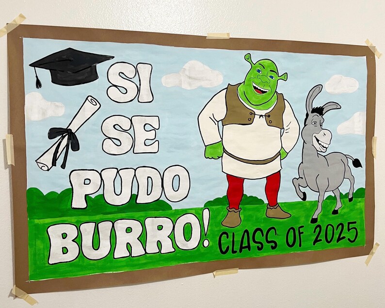 Custom Hand Painted Banner, Kraft Banner, Graduation Banner, Party ...