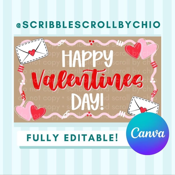 Happy Valentine Day Banners - Etsy