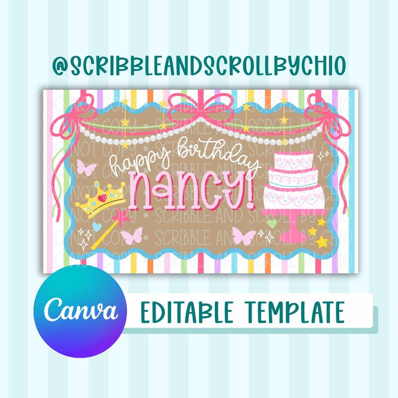Whimsical Birthday Banner - Etsy