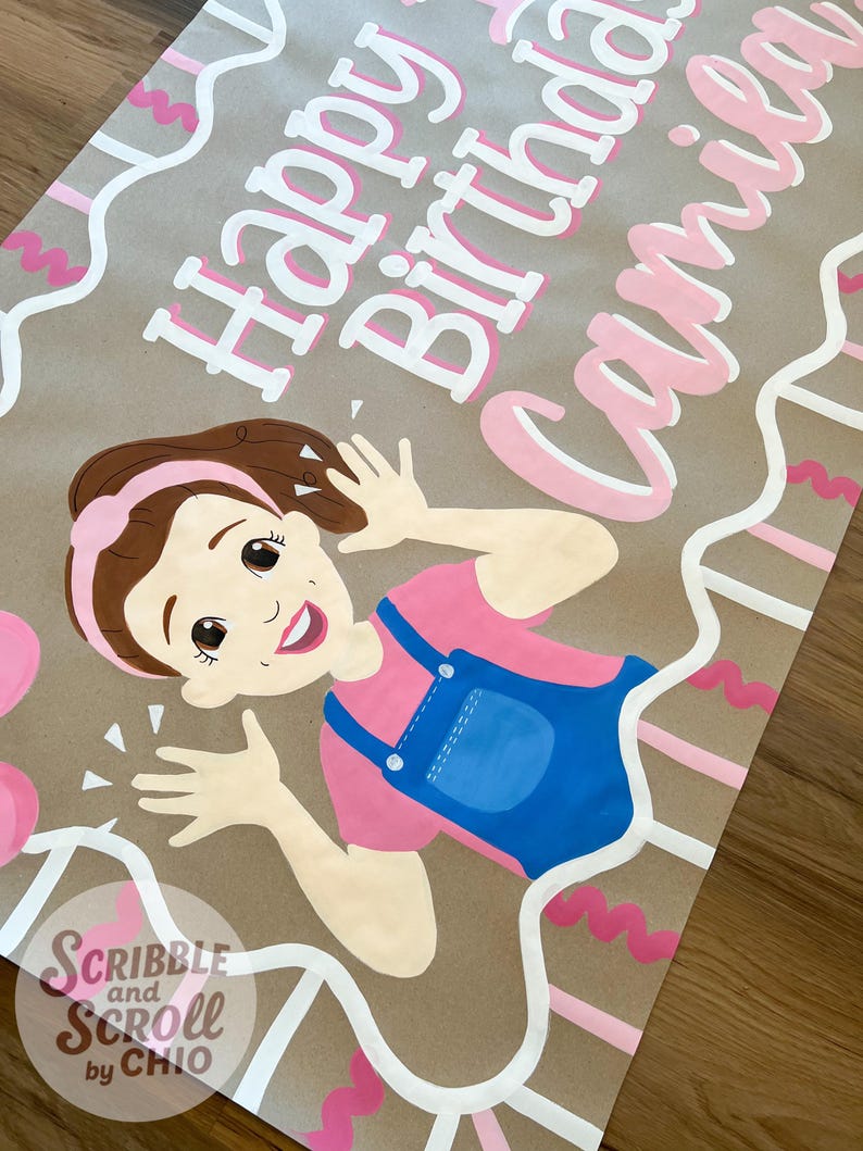 Ms Rachel Banner Template | DIGITAL FILE | Birthday, Canva Editable ...