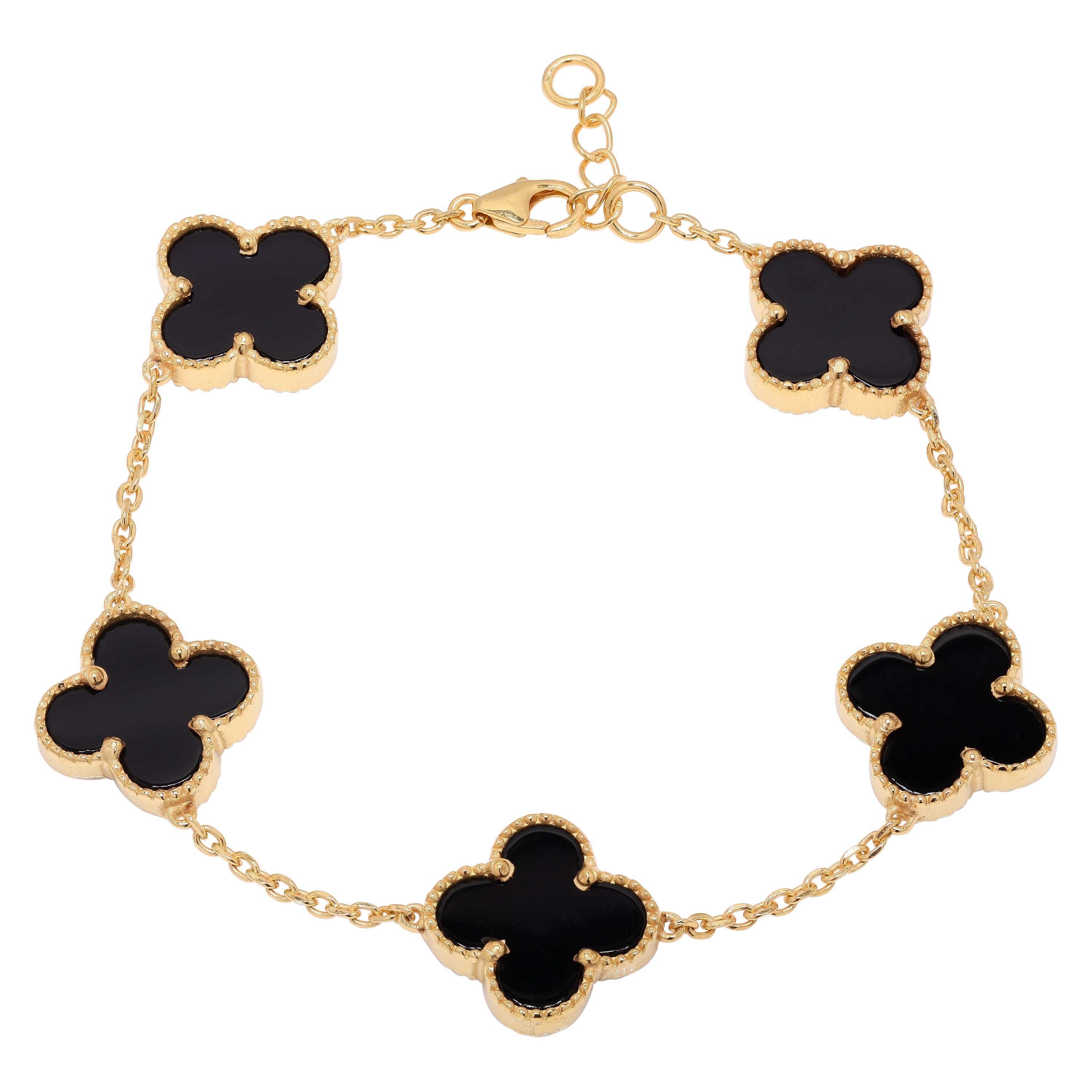 Clover Van Cleef Bracelet - Etsy Israel Clover Van Cleef Bracelet - Etsy Israel