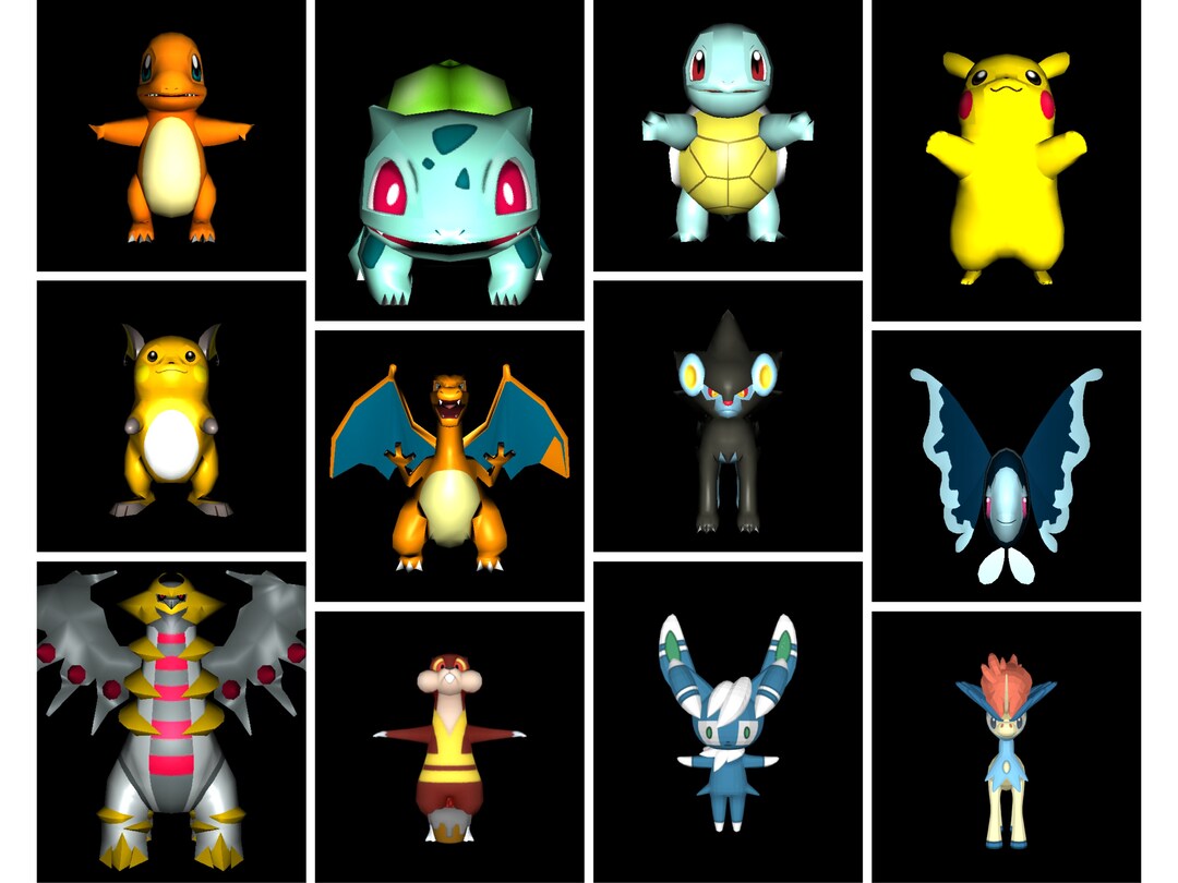 700 Pokemon File 5gb3d OBJ Mega Stl Pack Stl File 3D Printing Pokemon ...