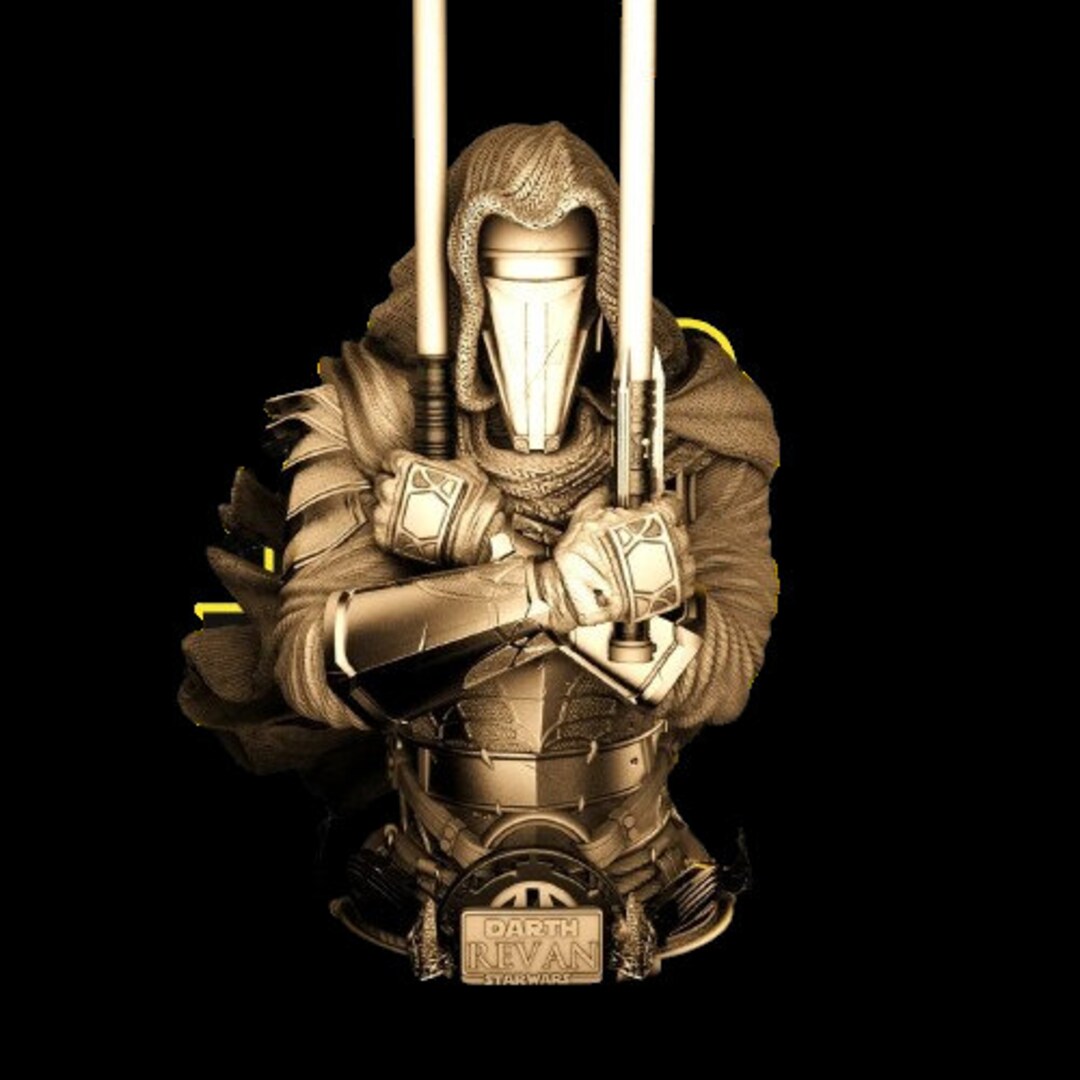 Darth Revan Star Wars Bust 3D Print File Movie Stl Bust Stl Star Wars ...