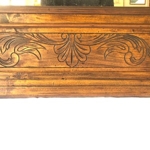 Antique Wood Mirror for Wall Decor, Vintage Home Accents, Handmade ...