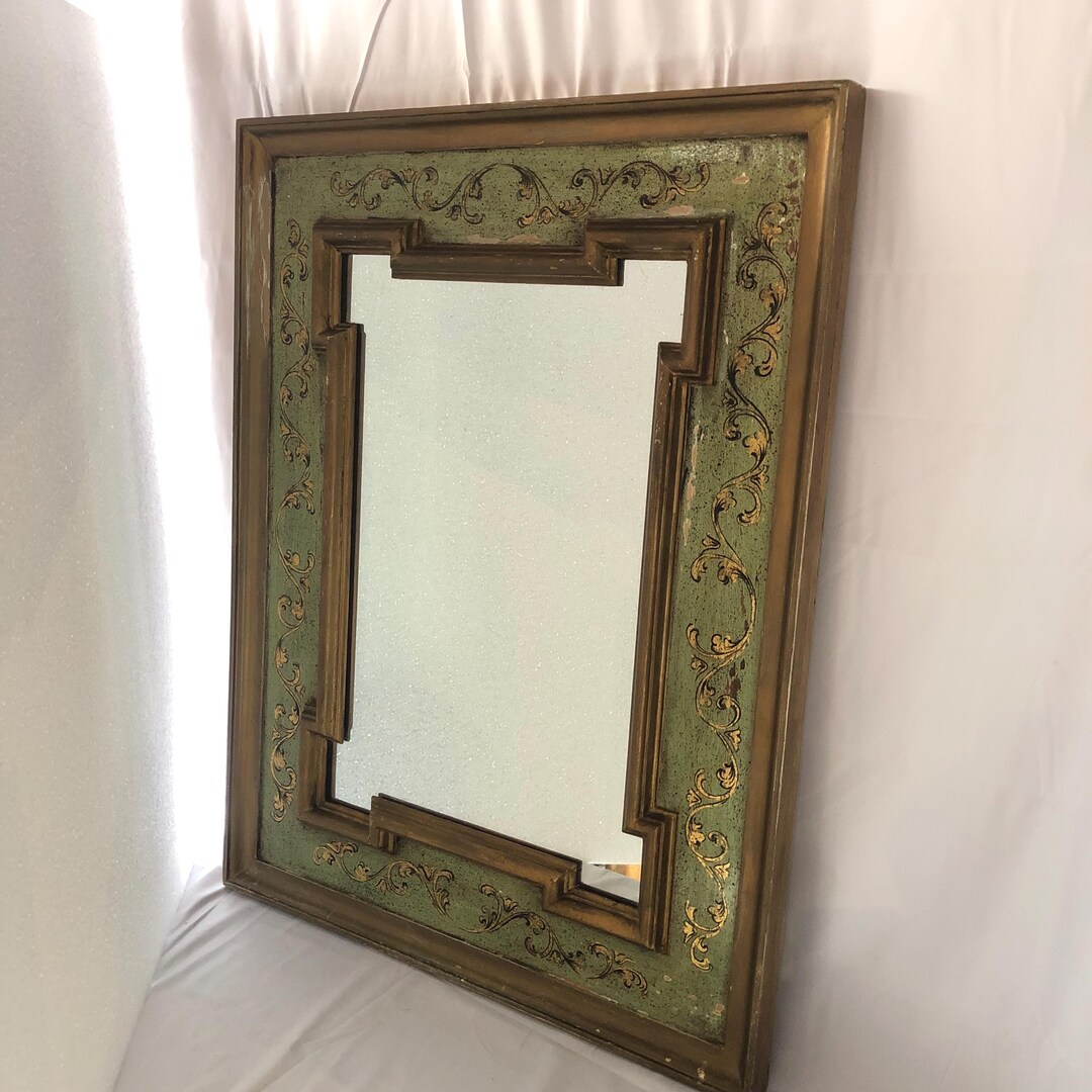 Antique Wood Full Length Mirror, Vintage Mirror, Antique Decor, Wall ...