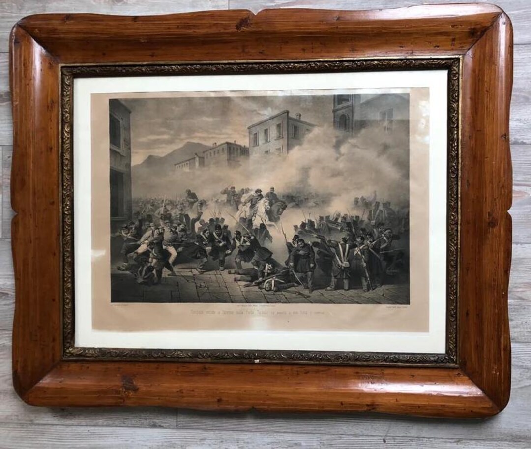 Antique Wooden Frame, Vintage Photo Display, Rustic Decor, Wall Art ...