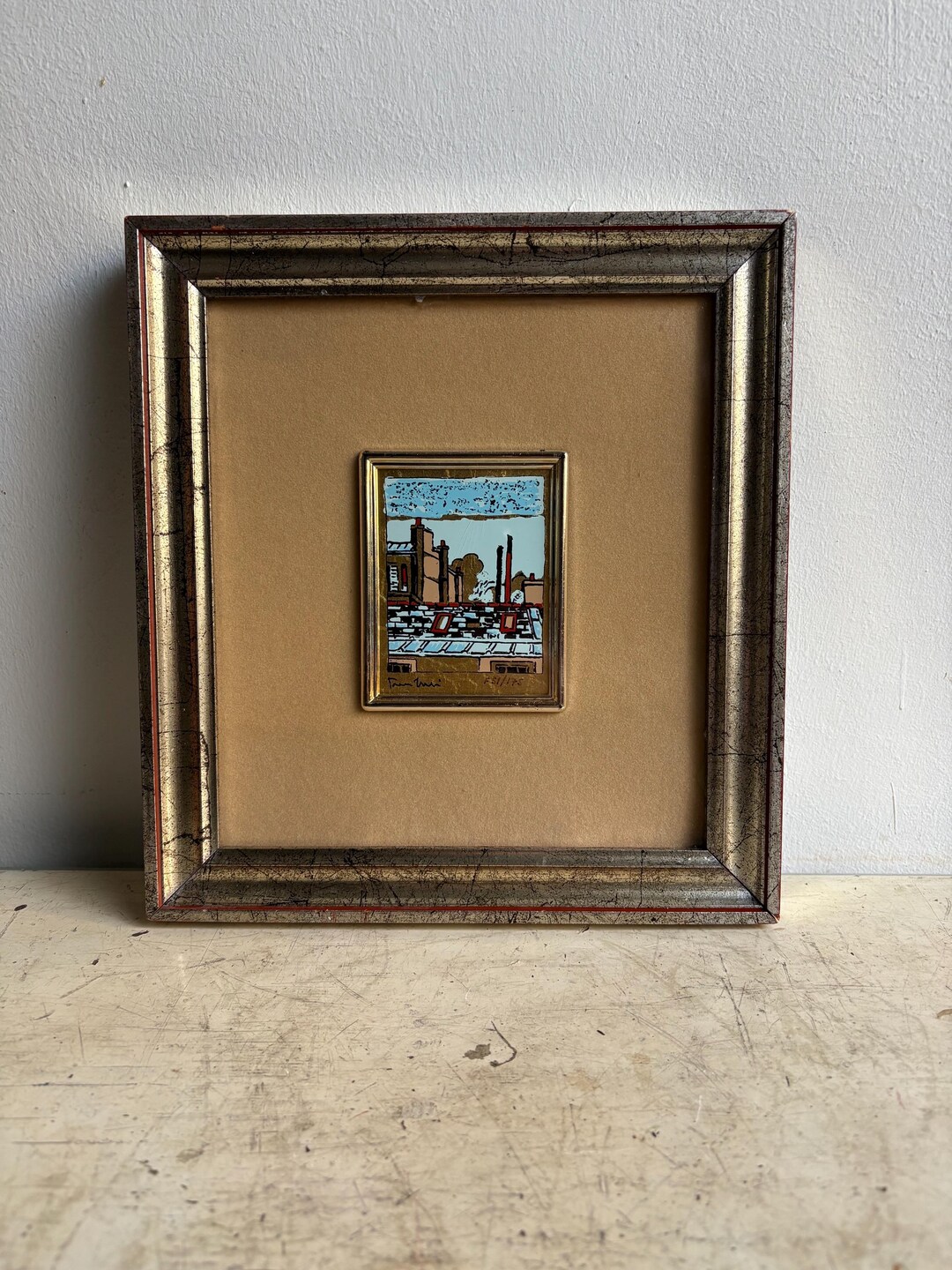 Lithography Wall Art, Vintage Print, Antique Landscape, Mid Century ...