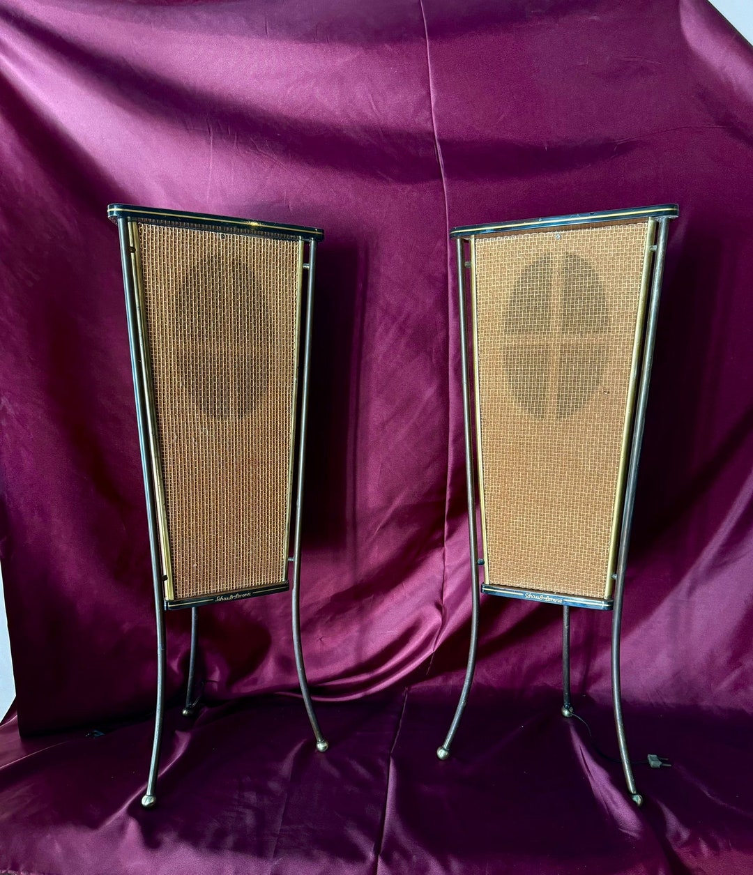 Vintage Wood Floorstanding Speakers, Retro Audio Speakers, Home Theater ...