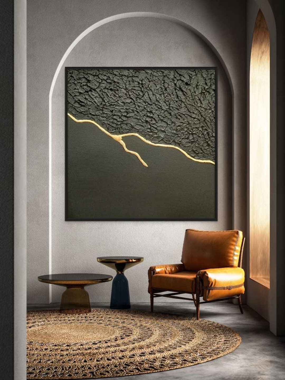 Kintsugi Plate Kintsugi Wall Art Japanese Ceramics Black - Etsy